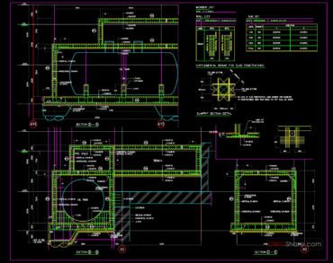 86.Oil Tank Reinforcement detail free drawing