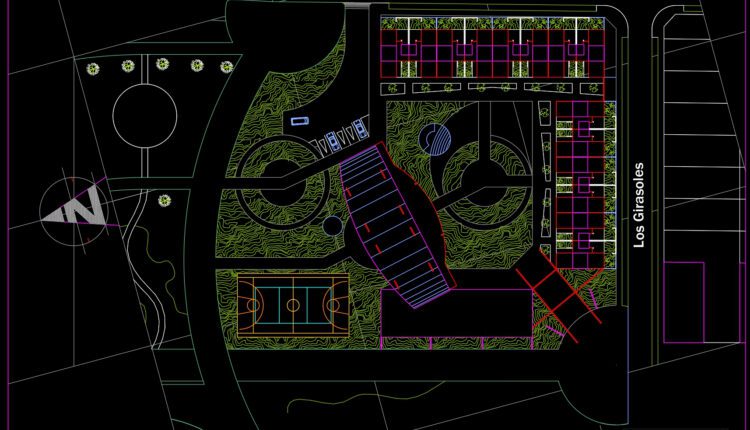 Children Village free AutoCAD drawings - Free Cad Blocks, download DWG ...