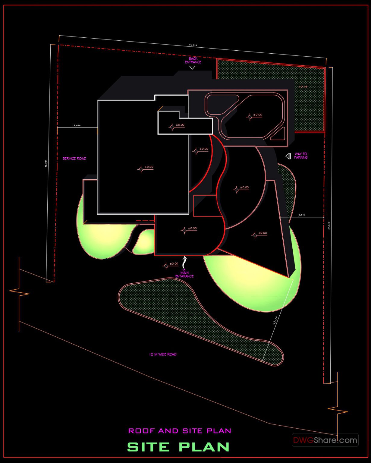 Floors plans details for 5 star hotel 2d and 3d AutoCAD File DWG