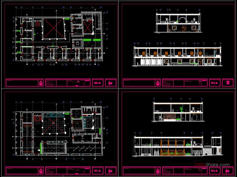 Hotel Furniture Blocks AutoCAD File DWG