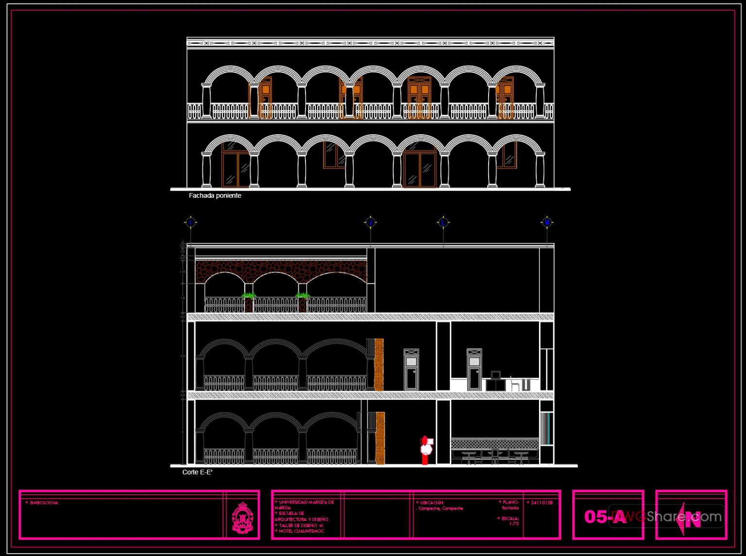 Hotel Furniture Blocks AutoCAD File DWG