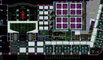 Hangar Layout Plan free Autocad File DWG
