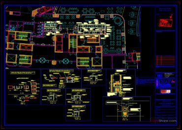 Lebanese Restaurant All Equipements Details AutoCAD File DWG
