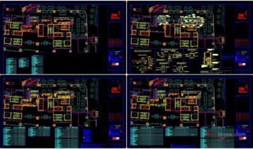 124. Free download CAD technical drawings of kitchen cabinets for the house