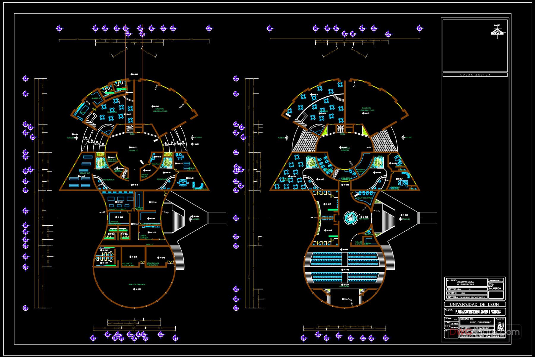 Museo regional AutoCAD File DWG