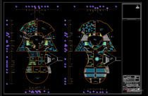 457. Detailed AutoCAD Drawing Of Revolving Door For Download