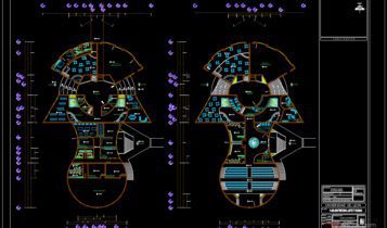 Free Drawing in Autocad: Museums CAD Blocks for format DWG