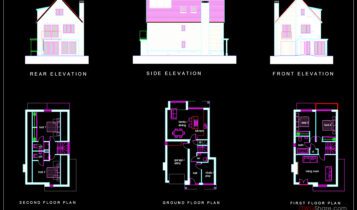 82.Autocad Drawings Of Compound Wall Layout And Details For Download