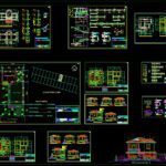 Residential Building Plan Elevation and Sections Details AutoCAD File ...