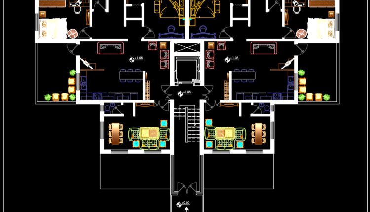 Residential Villa Layout Plan AutoCAD File DWG - Free Cad Blocks ...