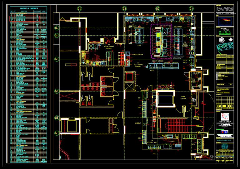 Restaurant Electrical Layout plans AutoCAD File DWG