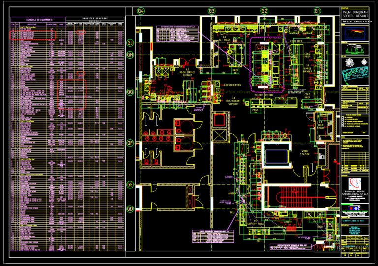 Restaurant Electrical Layout plans AutoCAD File DWG