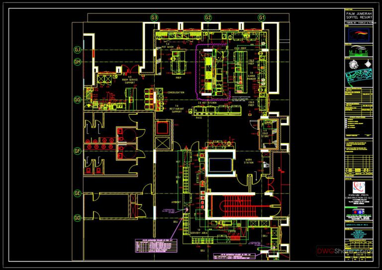 Restaurant Electrical Layout plans AutoCAD File DWG