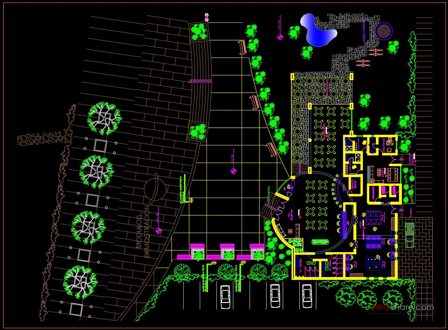 Restaurant Elevation and Outdoor Plans AutoCAD File DWG