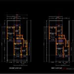 Row House Design Plans and Elevations AutoCAD File DWG - Free Cad ...
