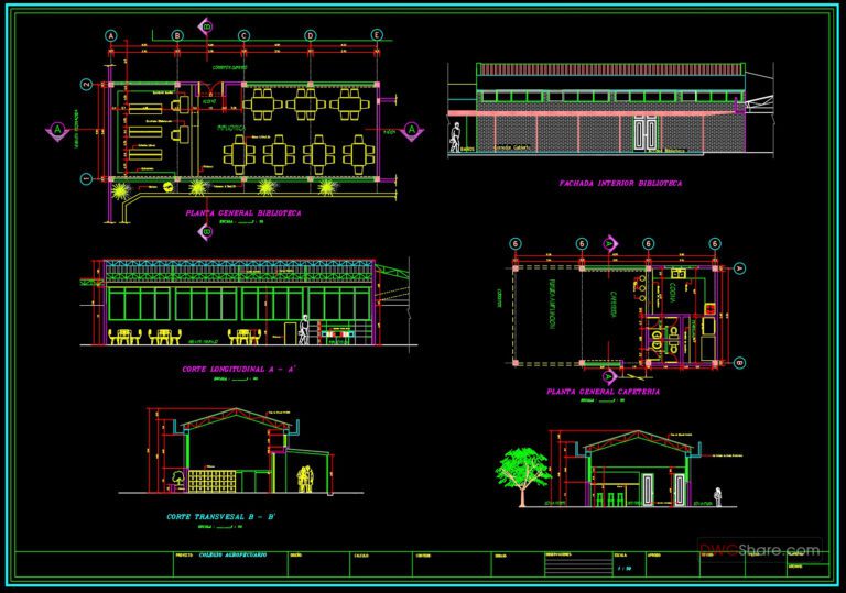 Sanitary Services for Hostel AutoCAD File DWG