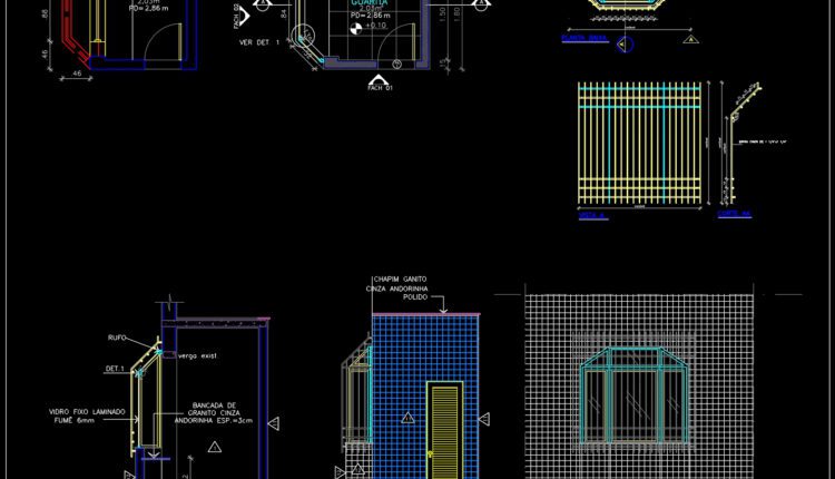 Sentry Post Plan Details AutoCAD File DWG - Free Cad Blocks, download ...