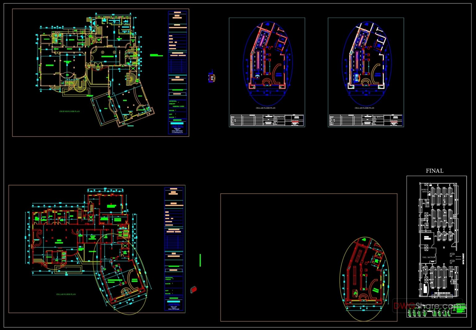 Shopping Mall Design Project AutoCAD File DWG