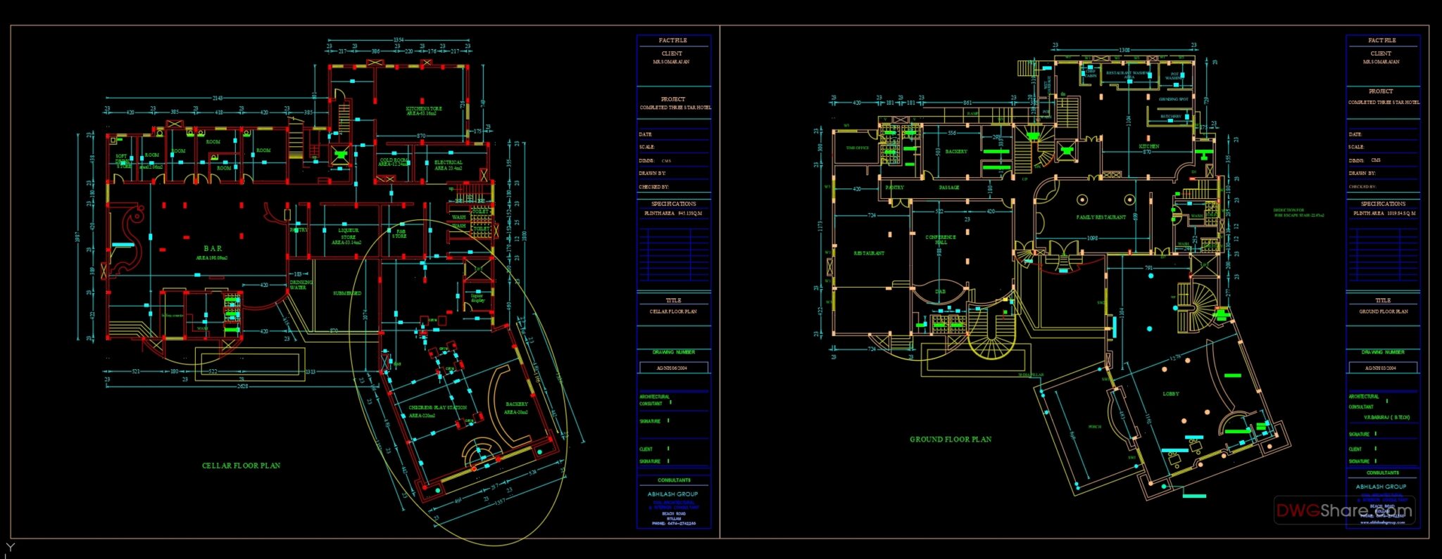 Shopping Mall Design Project AutoCAD File DWG