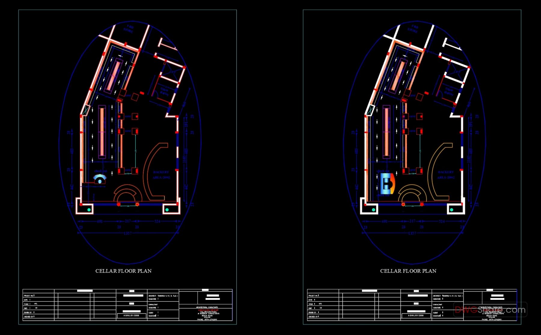 Shopping Mall Design Project AutoCAD File DWG