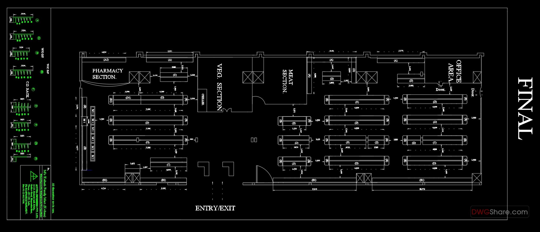 Shopping Mall Design Project AutoCAD File DWG