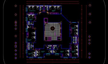 100.Autocad Drawing Of Wall Feature Panelling Details For Download