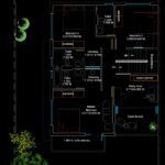 Small Villa Ground Floor Plan AutoCAD File Free Download - Free Cad ...