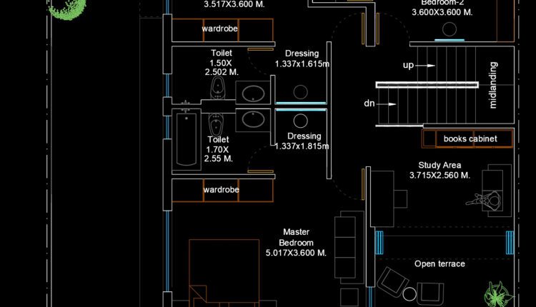 Small Villa Ground Floor Plan AutoCAD File Free Download - Free Cad ...