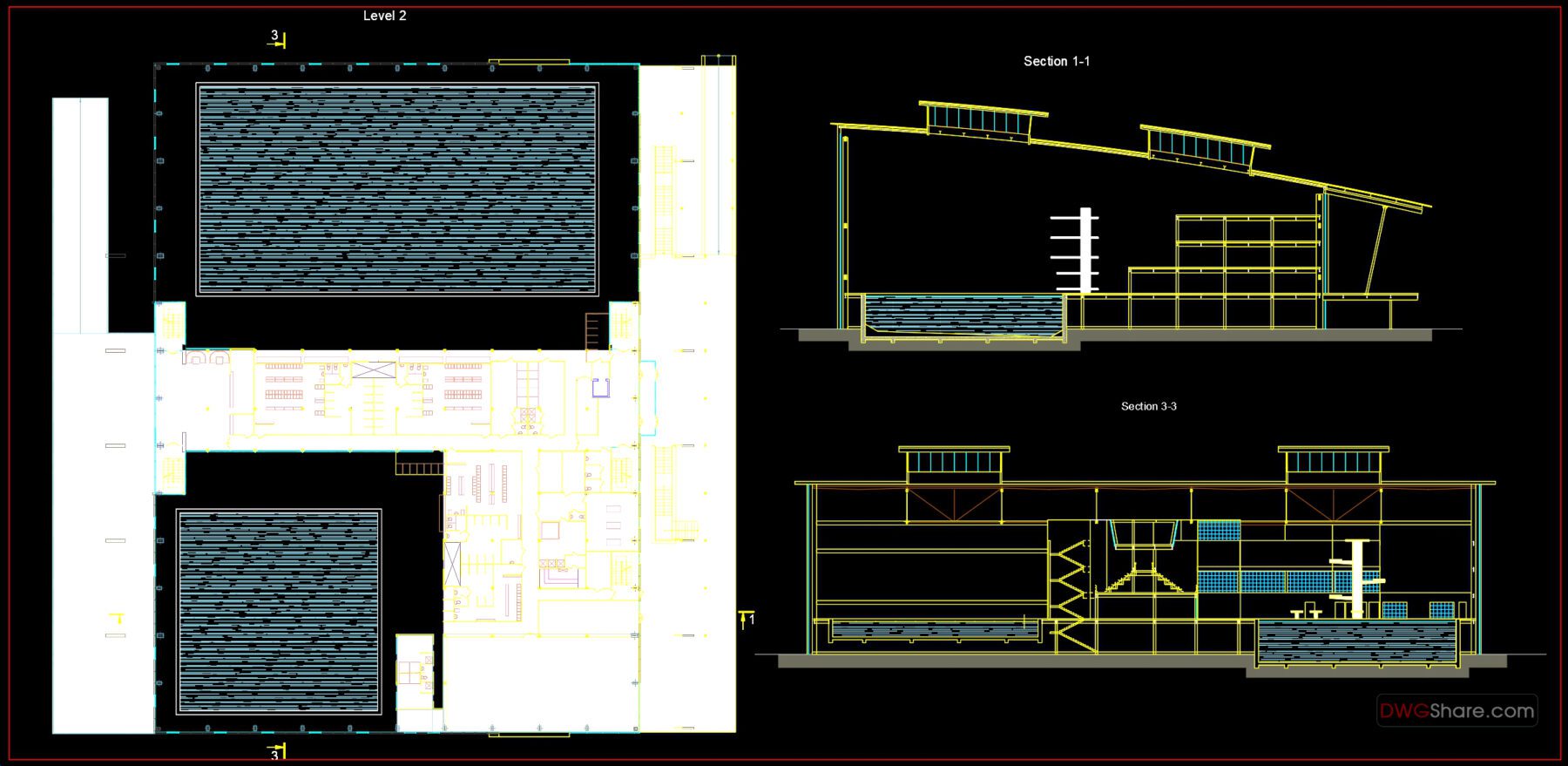 Swimming pool free Autocad drawings