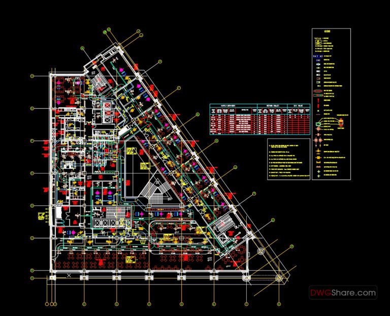System of ventilation free AutoCAD drawings
