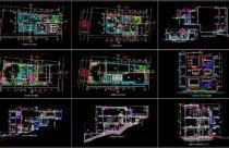 Residential Building Plan Elevation and Sections Details AutoCAD File DWG