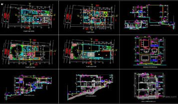 372. Download detailed CAD drawings of solid wood wall cladding for villas