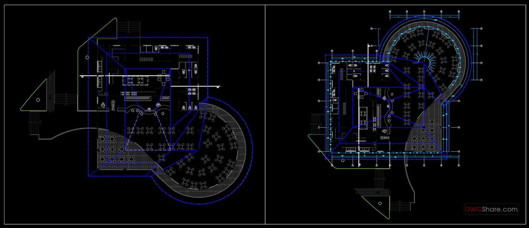 Tourist Resort Plan and Elevation AutoCAD File DWG