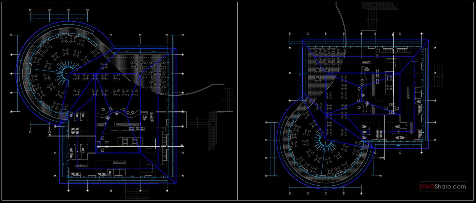 Tourist Resort Plan and Elevation AutoCAD File DWG