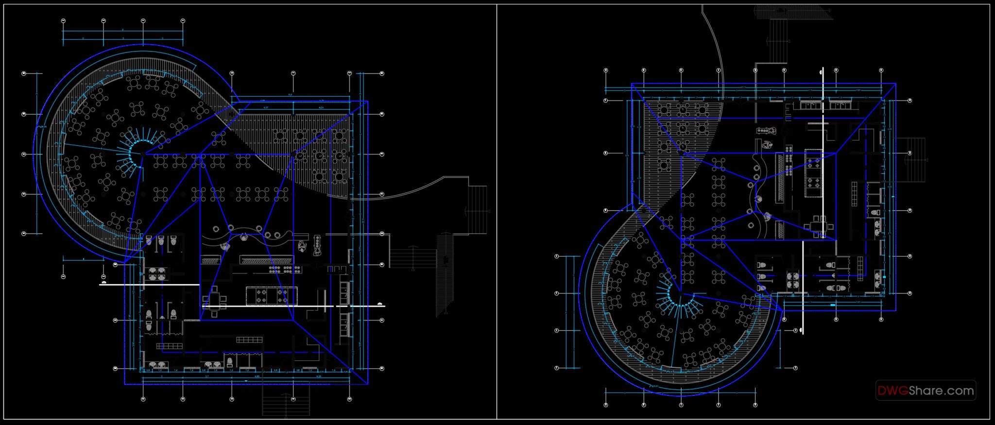 Tourist Resort Plan and Elevation AutoCAD File DWG