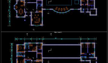 10.Download Free Cad Block of an Escalator in Plan and Elevation