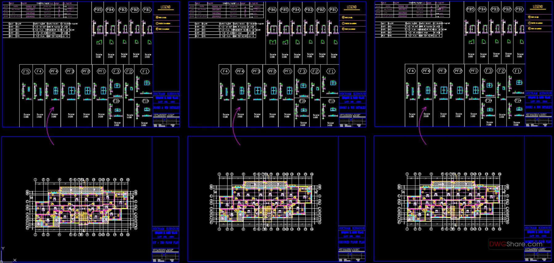 Village Architectural Details AutoCAD File Free Download