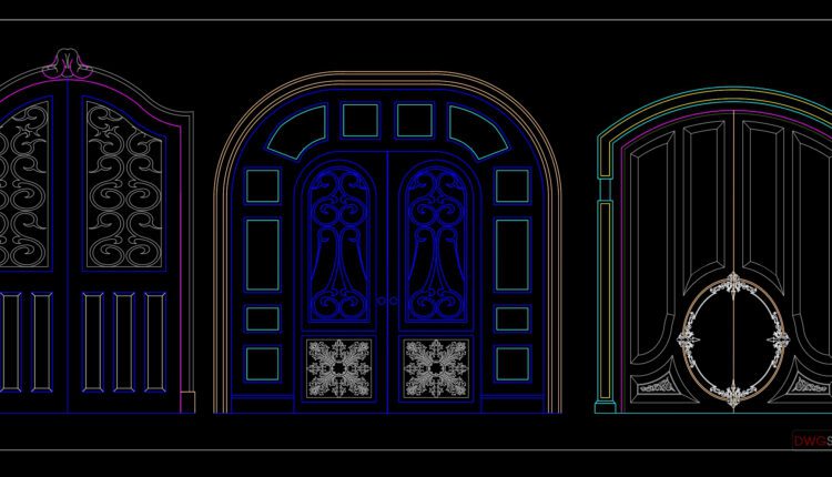 Gate and fence - Free download website of Autocad Blocks for Designer