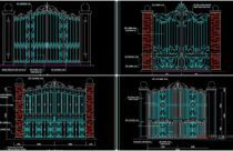 207. Free Download of Modern CNC Inox Partition CAD Drawing