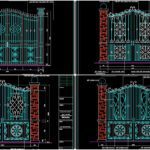 105.Gate design AutoCAD blocks free download - Free Cad Blocks ...