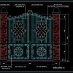 105.Gate design AutoCAD blocks free download - Free Cad Blocks ...