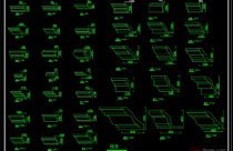38.Autocad drawings of various types of bonsai trees