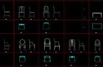 304. Free download bar furniture CAD blocks