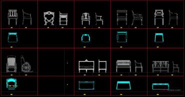 124.Furniture Cad Blocks free download