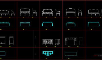 136.Autocad Drawing Of Cornices and molding For Download