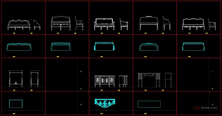 131.Furniture Cad Blocks free download