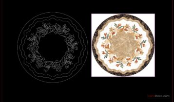148.Detailed drawing of the foyer of the house in AutoCAD format