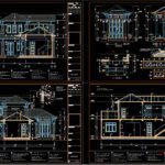 2 Levels Villa 13.3x12.8m AutoCAD File Free Download - Free Cad Blocks ...
