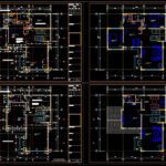 2 Levels Villa 13.3x12.8m AutoCAD File Free Download - Free Cad Blocks ...