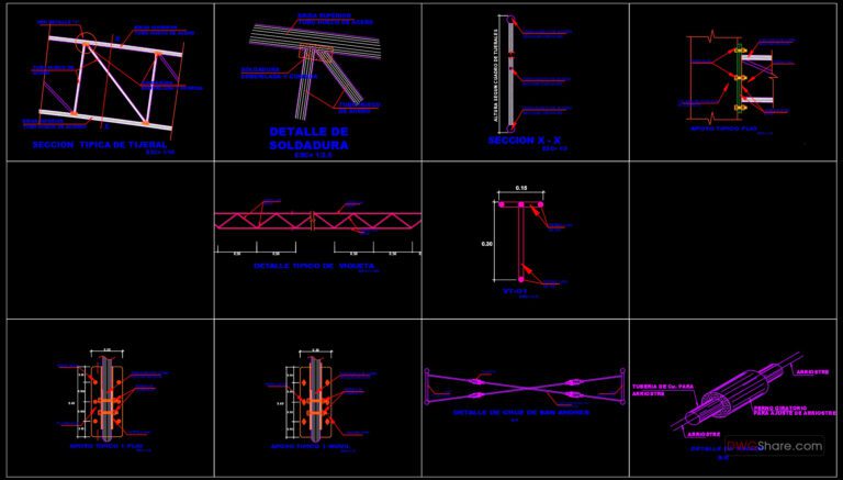 29.Steel Roof Connections Details CAD